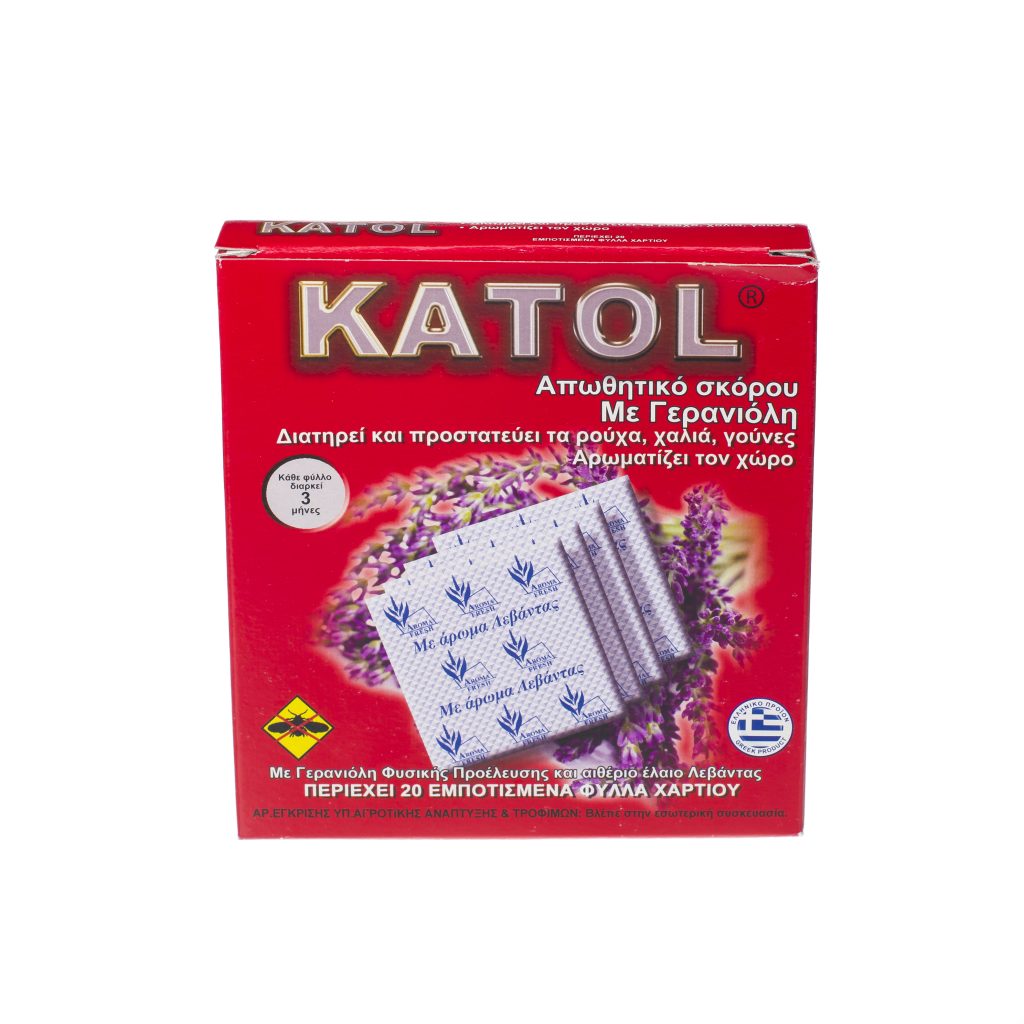 Katol Απωθητικό Σκόρου σε φυλλαράκια 20τμχ - Dimfil