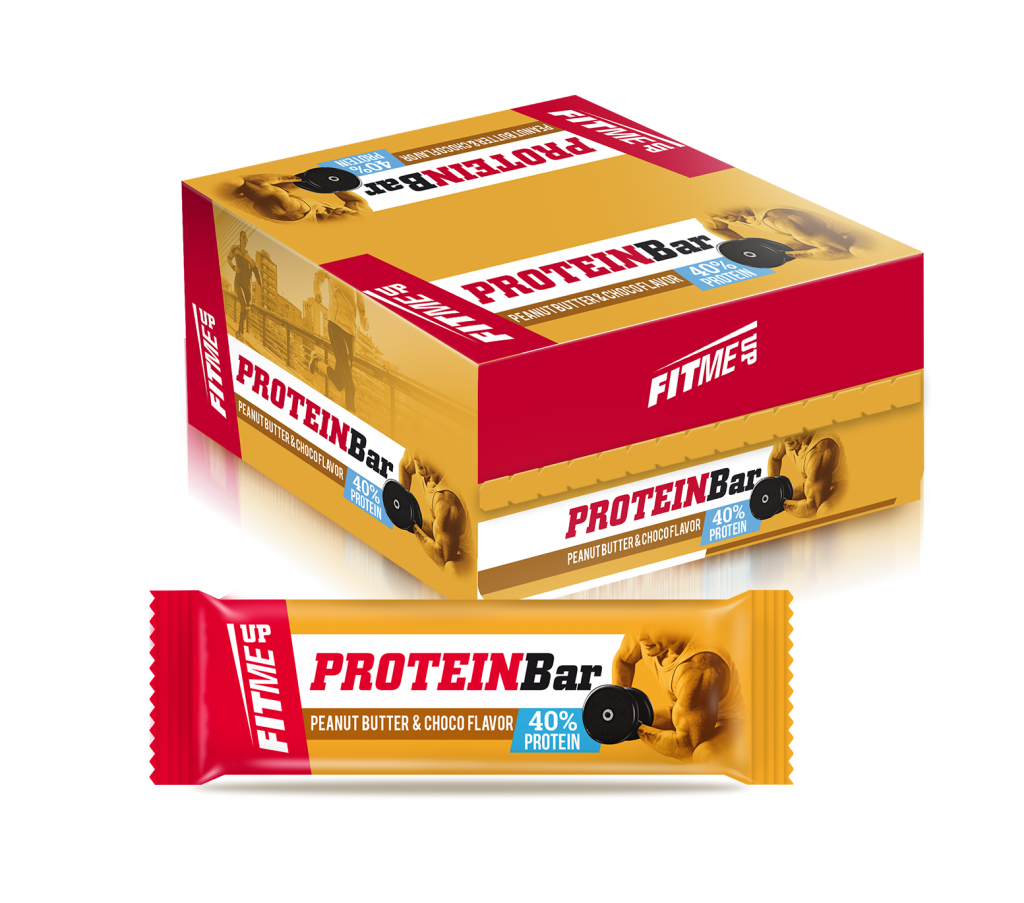 Μπάρες (40%) Πρωτεΐνης Φυστικοβούτυρο & Σοκολάτα 60gr - Dimfil